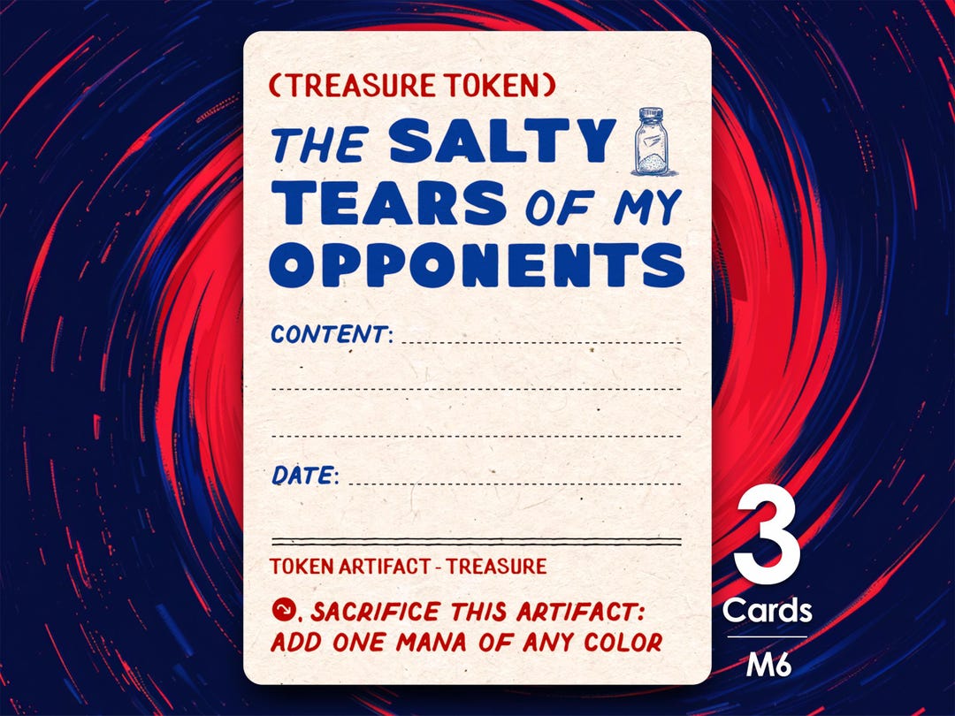 Salty Treasure Tokens X3 for MTG - Make Treasures Out of Your Pods ...
