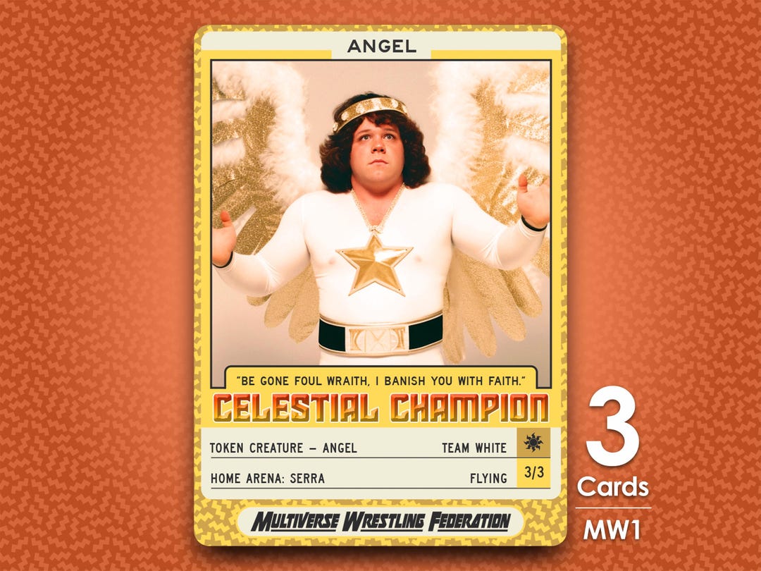 3x Angel Token 3/3 for MTG - Multiverse Wrestling Federation - MW1 - Etsy