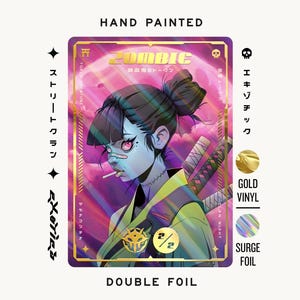 Exotic Zombie 2/2 Double Foil Token for MTG - Human Hande Made No Ai ...