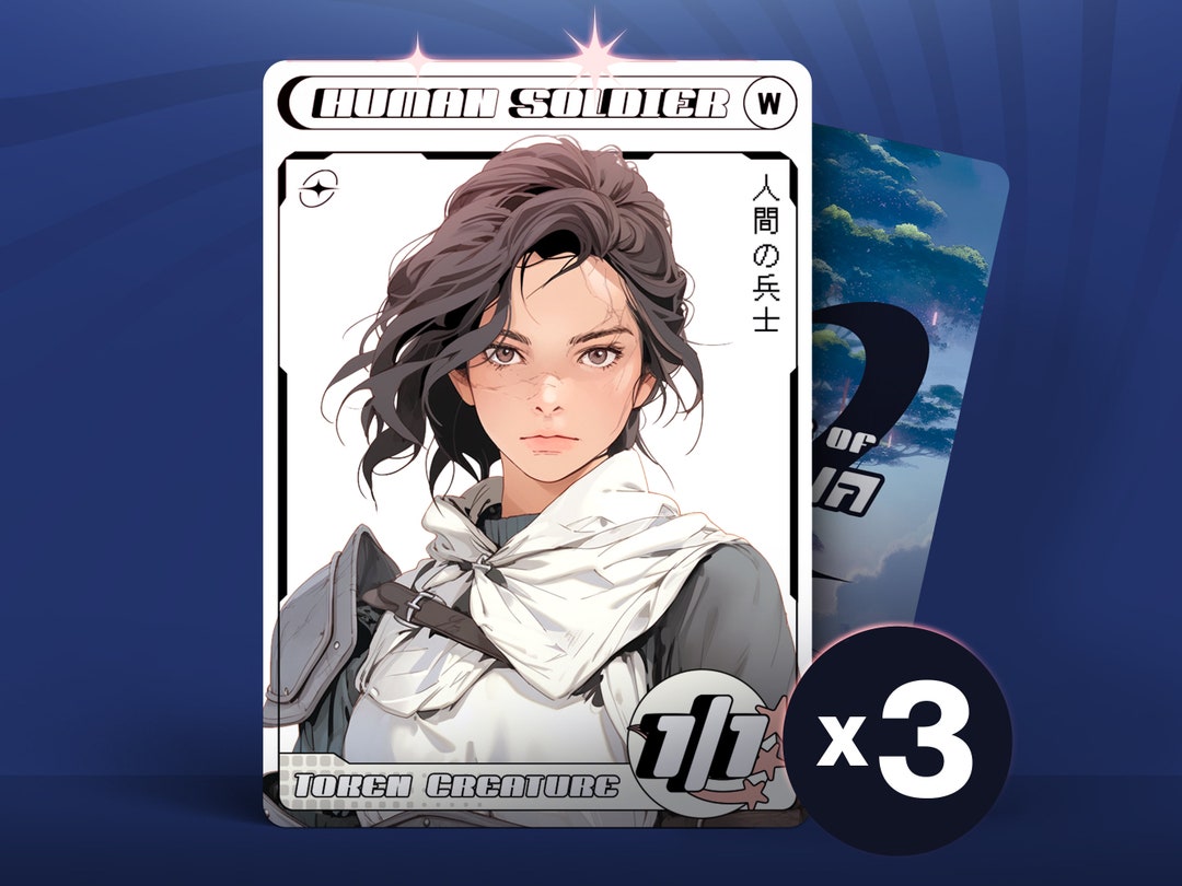 Human Soldier Token for Magic Street Clans of Kamigawa SK99 - Etsy