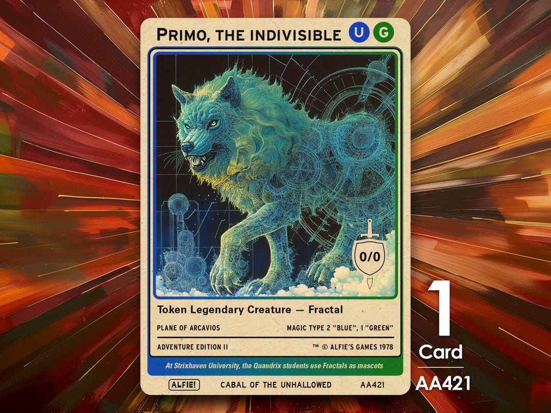 Primo the Indivisible MTG Token - Alfie's Adventure by Alfie AA466 - Etsy