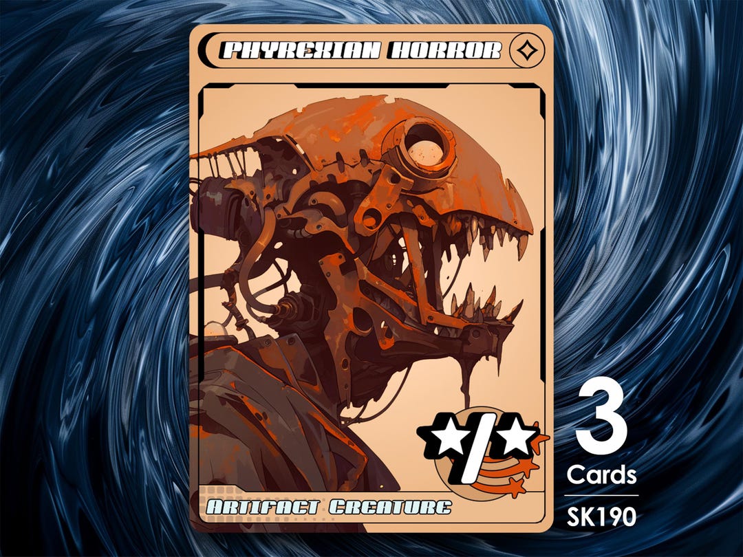 3x Phyrexian Horror Colorless Token for MTG - Street Clans by Alfie ...