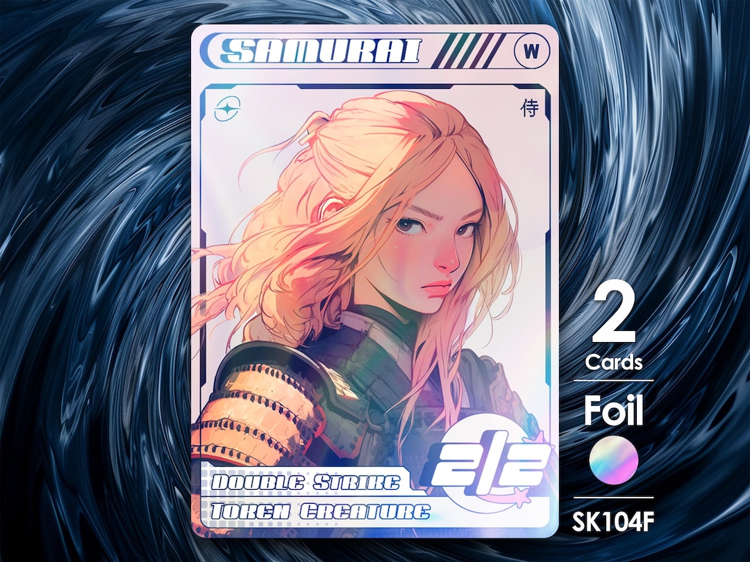 Samurai Doublestrike Foil Tokens X2 for MTG - Street Clans by Alfie ...