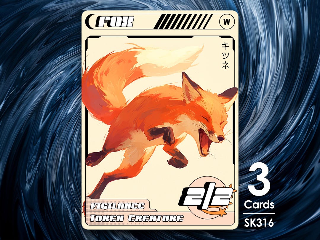 3x Fox 2/2 Token for MTG - Street Clans by Alfie SK316 - Etsy
