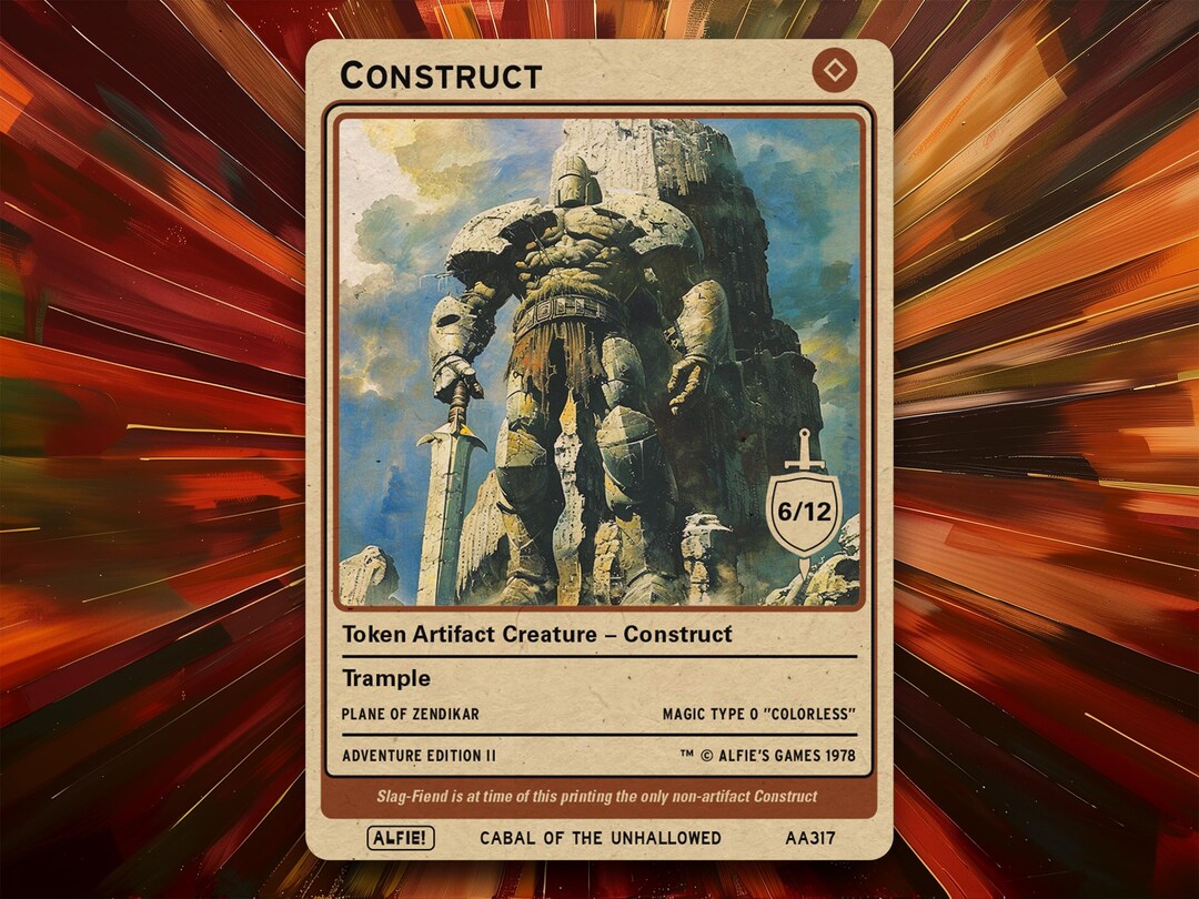 Construct MTG Token Alfie's Adventure by Alfie - Etsy