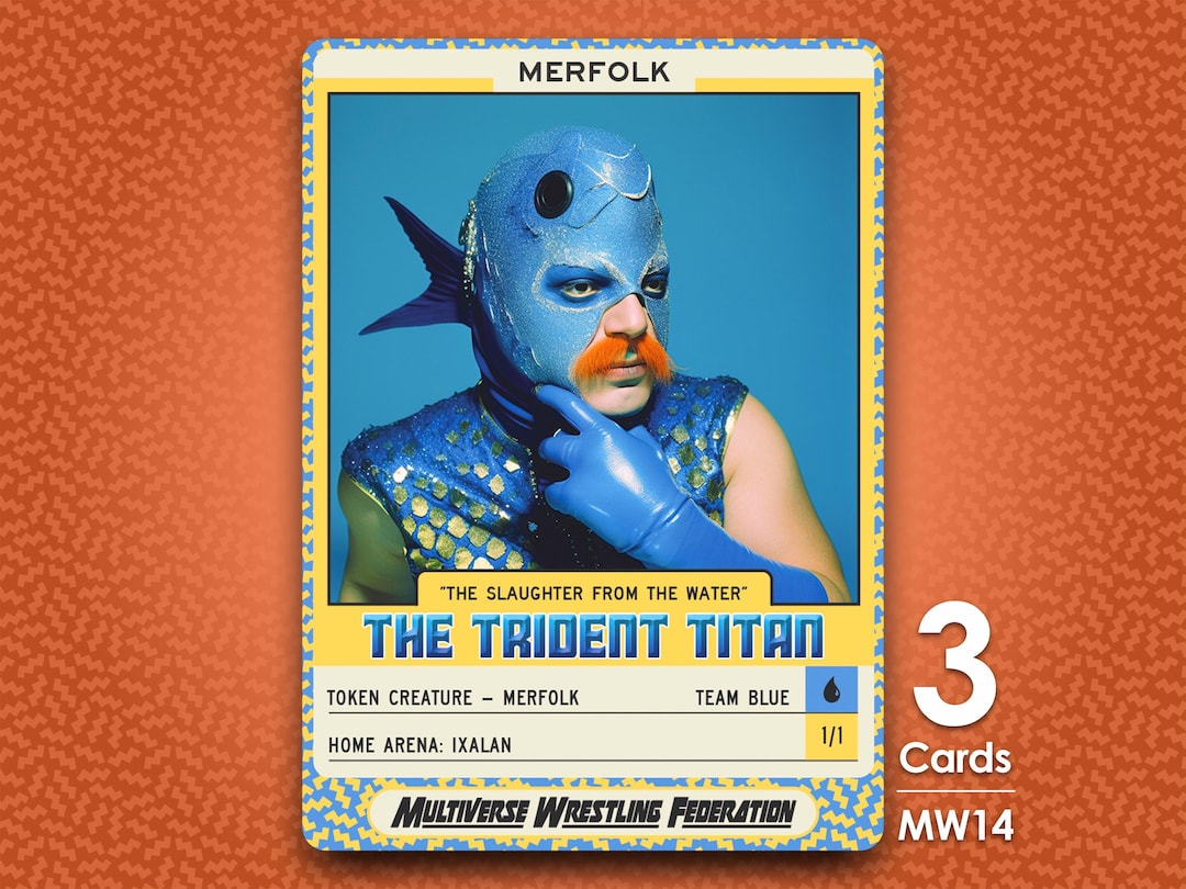 Merfolk Token 1/1 X3 for MTG - Multiverse Wrestling Federation - MW14 ...