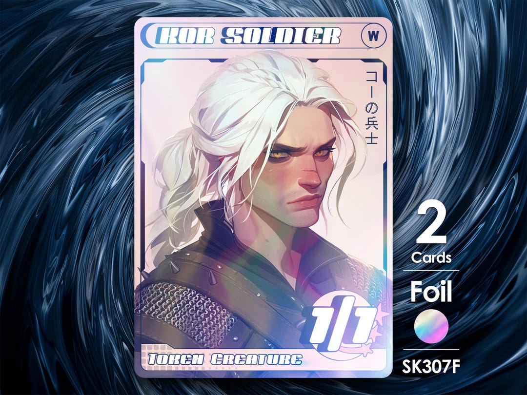 Kor Soldier Foil Tokens X2 for MTG Street Clans by Alfie SK307F - Etsy