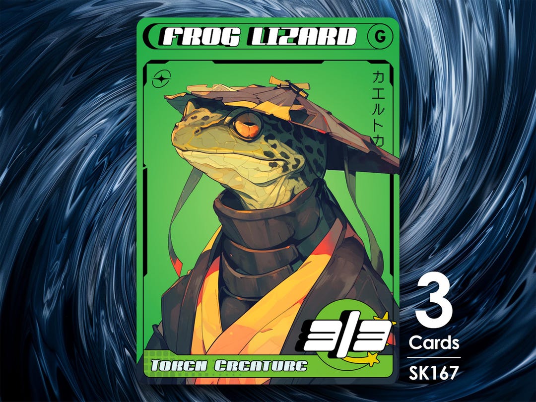 3x Frog Lizard Token for Mtg - Street Clans by Alfie SK167 - Etsy