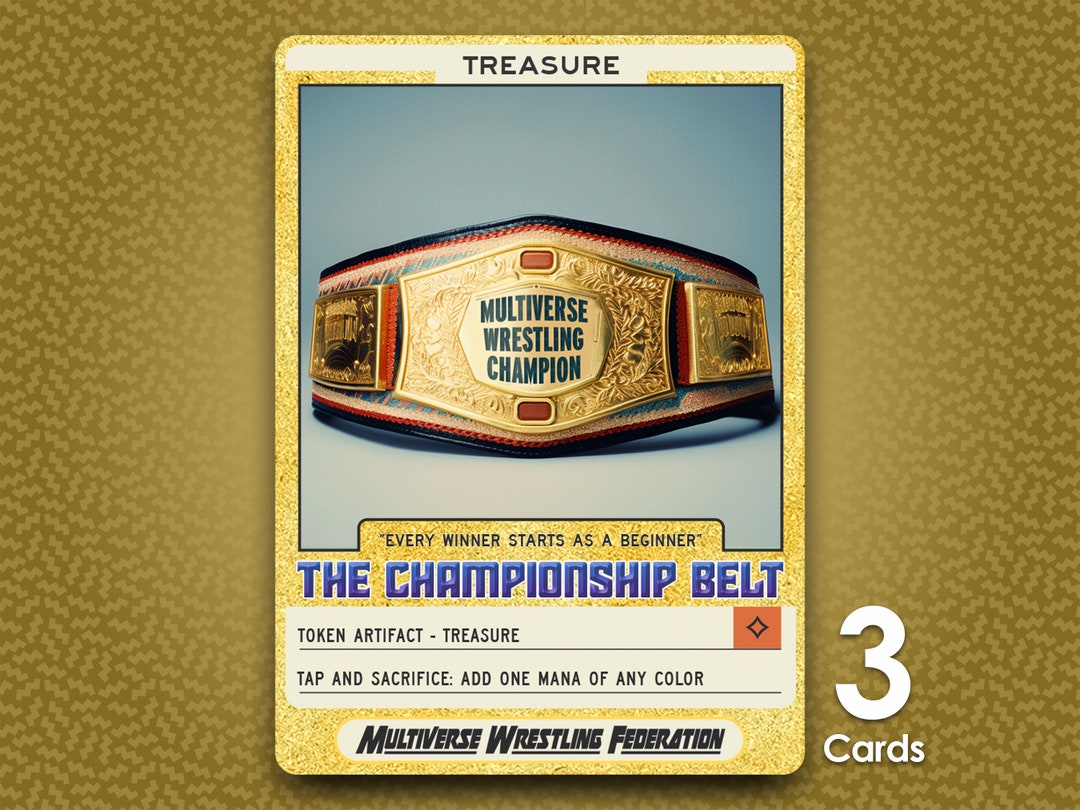 Treasure Token X3 for Magic Multiverse Wrestling Federation MW21 - Etsy