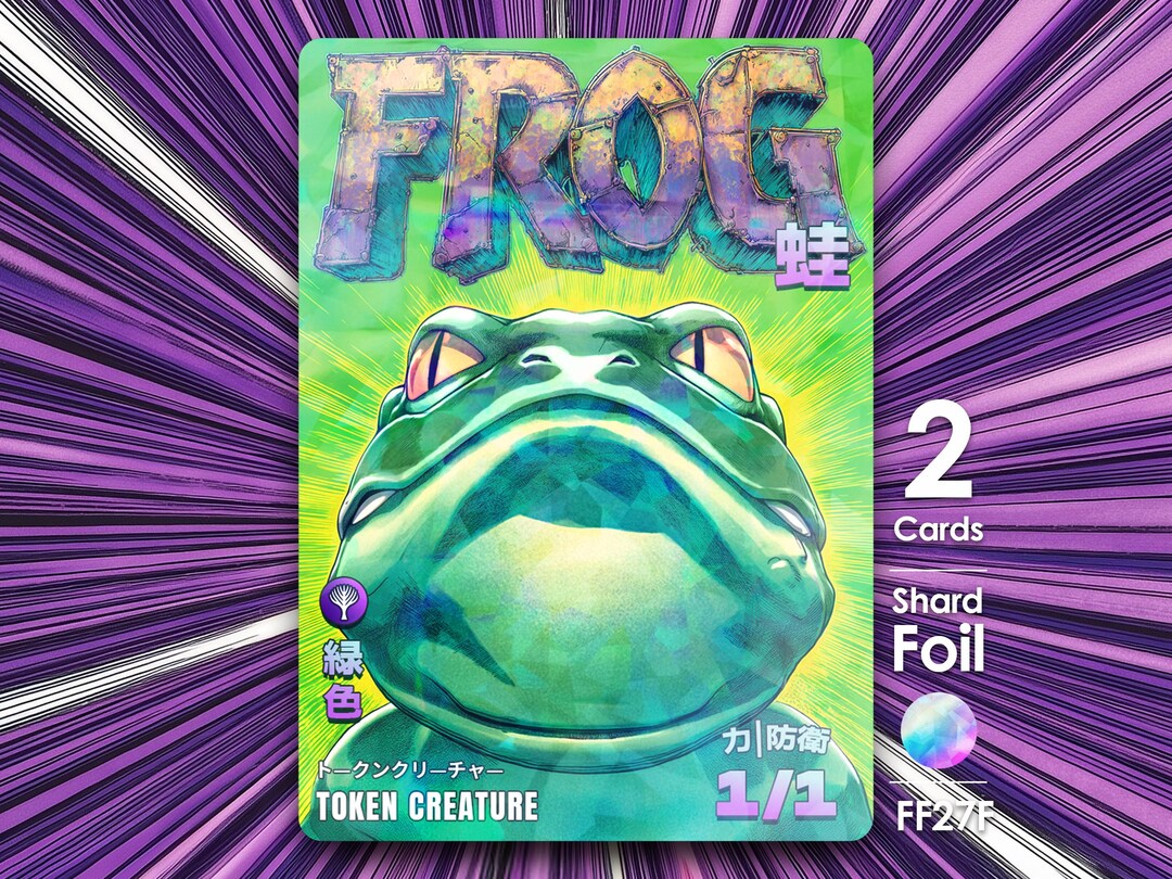 2x Frog Shard Foil Token for Mtg - FF'07 Shonen Style - FF27F - Etsy
