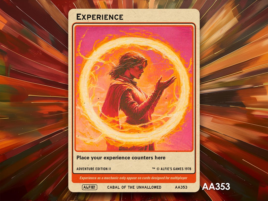 Experience Counter Token for MTG - Alfie's Adventure by Alfie AA353 - Etsy