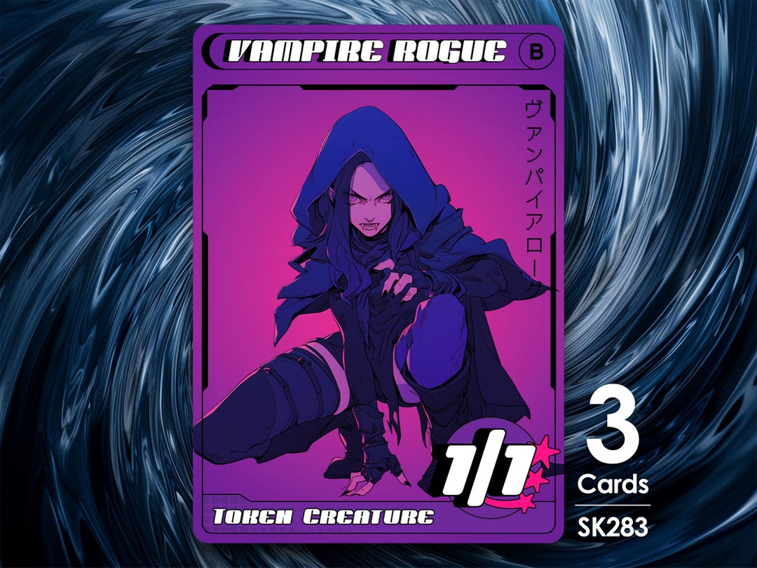 3x Vampire Rogue Token for MTG - Street Clans by Alfie SK283 - Etsy