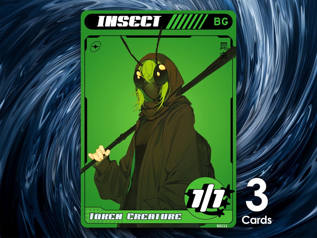 Insect Black/green Token X3 for Magic Street Clans by Alfie SK111 - Etsy