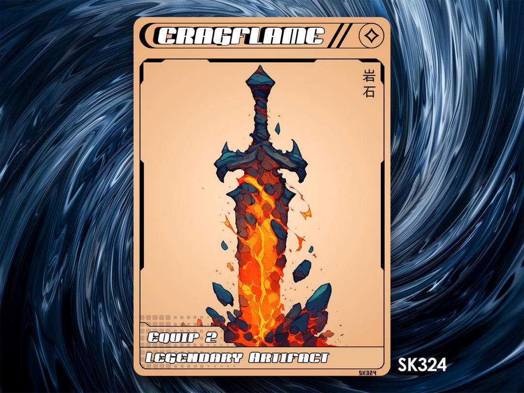 Cragflame Token for Mtg - Street Clans by Alfie SK324 - Etsy