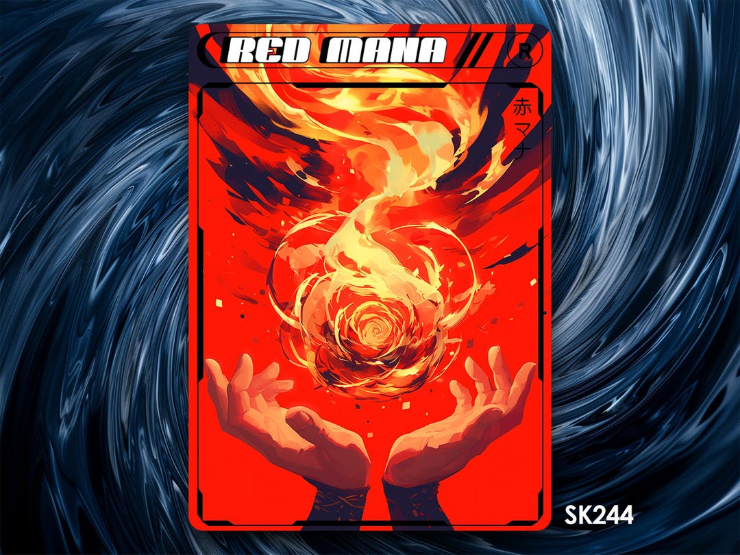 Red Mana Counter Token for Mtg - Street Clans by Alfie SK244 - Etsy