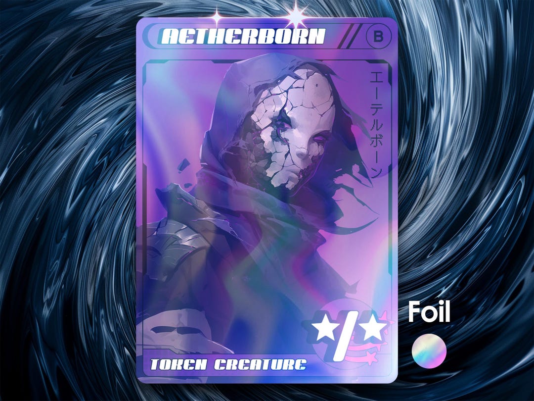 Aetherborn Token Foil for Magic Street Clans by Alfie - Etsy