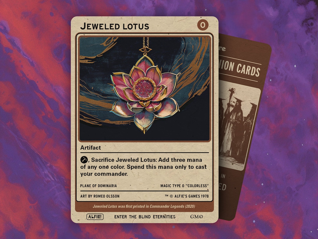 Jeweled Lotus MTG Proxy Alfie's Adventure AAP22 - Etsy