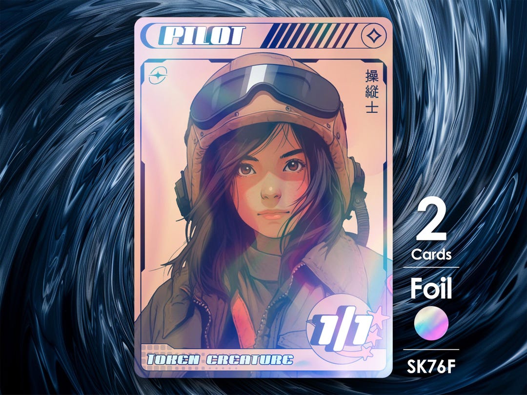 2x Pilot Foil Tokens for MTG - Street Clans by Alfie SK76F - Etsy