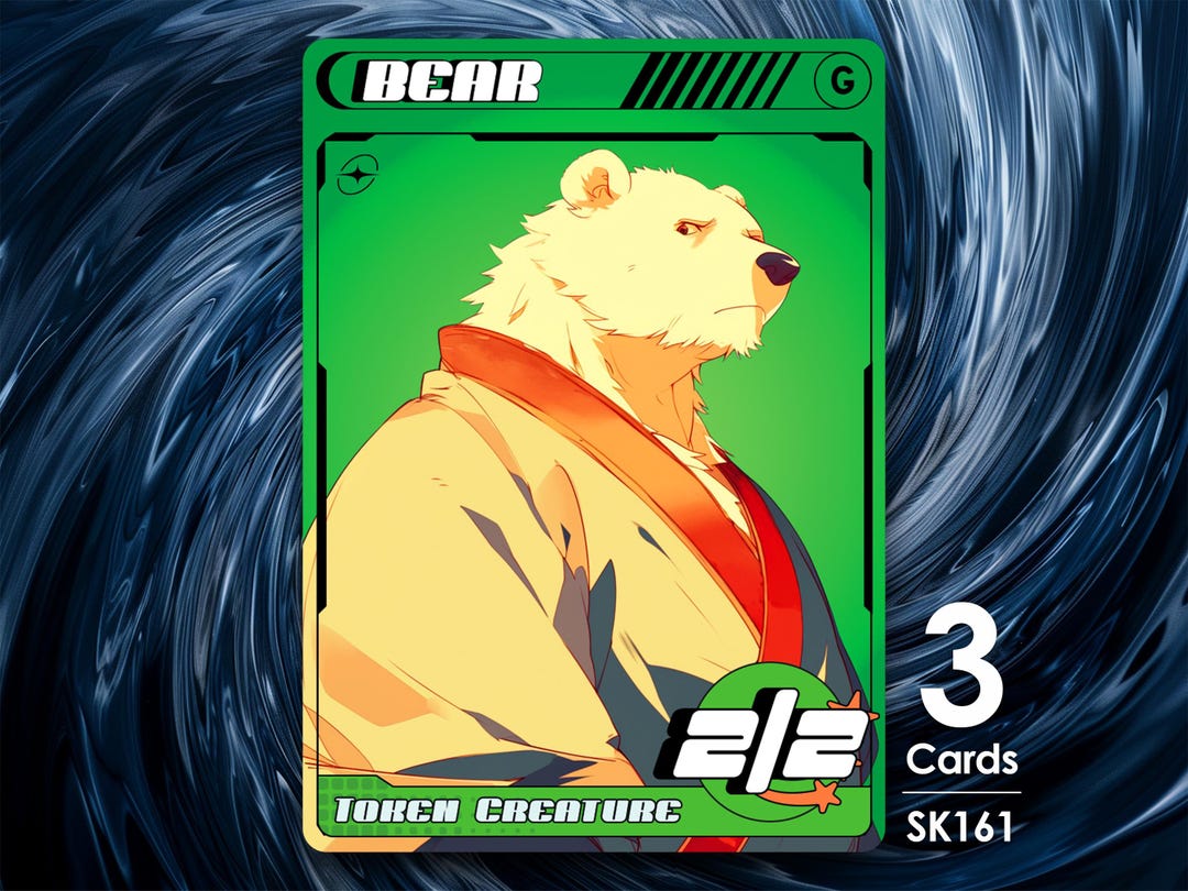 3x Bear Tokens for Mtg - Street Clans by Alfie - SK161 - Etsy