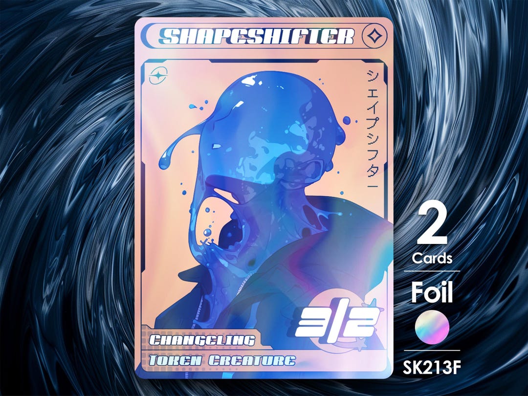 2x Shapeshifter Colorless Foil Tokens for Mtg - Street Clans by Alfie ...