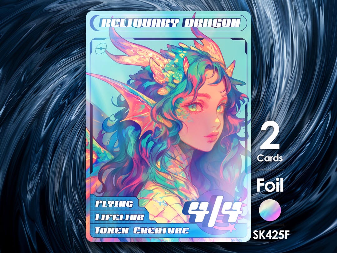 Reliquary Dragon Foil Tokens X2 for MTG - Street Clans by Alfie ...