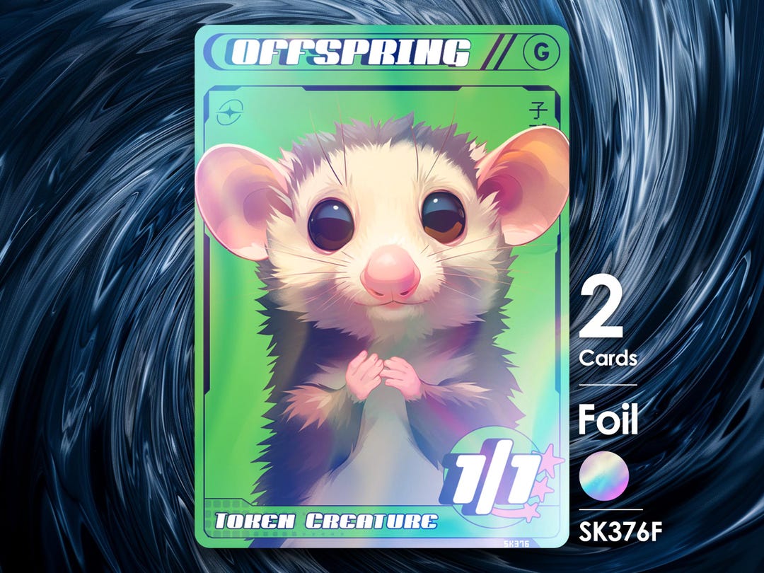 2x Offspring Possum Green Foil for MTG - Street Clans by Alfie SK376F ...