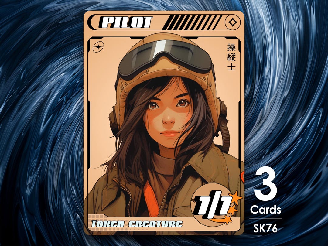 Pilot Token X3 for MTG - Street Clans by Alfie SK76 - Etsy