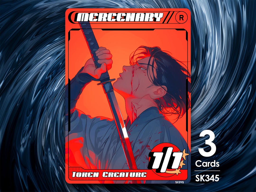 Mercenary Token X3 for Mtg Street Clans by Alfie SK345 - Etsy