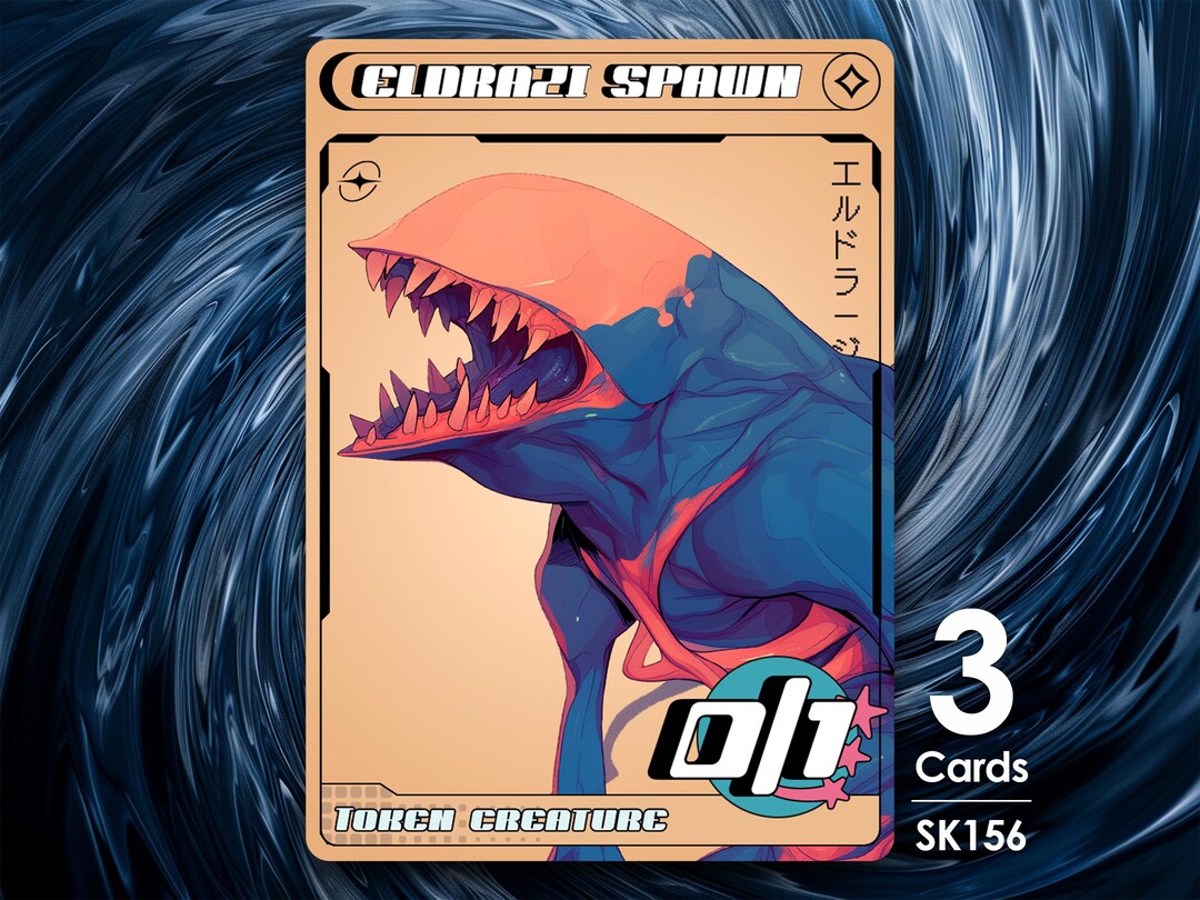 3x Eldrazi Spawn Token for MTG - Street Clans by Alfie SK156 - Etsy
