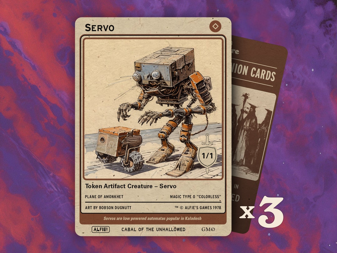 Servo Token 1/1 MTG Tokens X3 Alfie's Adventure AA25 - Etsy