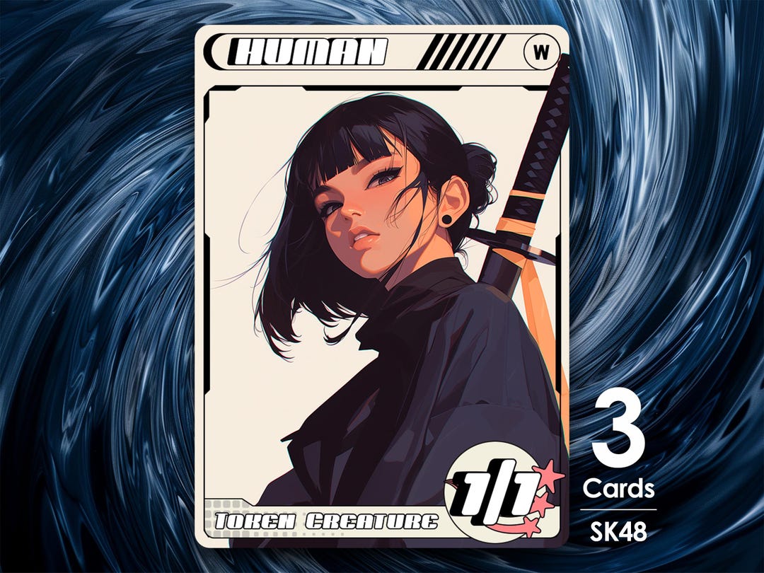 3x Human Token for MTG - Street Clans by Alfie SK48 - Etsy