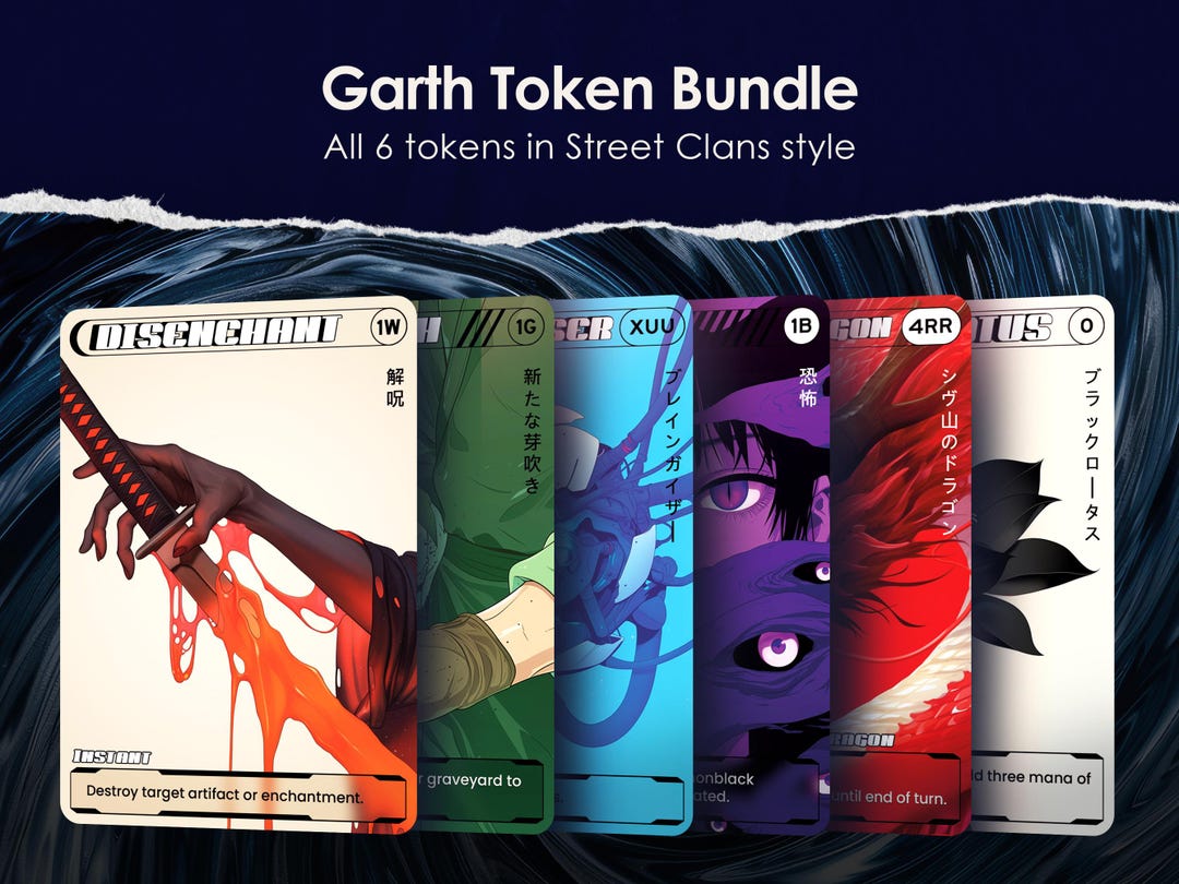 Garth One-eye Tokens Bundle for MTG - Street Clans - Etsy