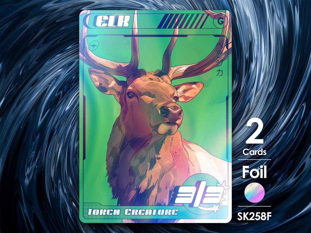 2x Elk 3/3 Foil Tokens for Mtg - Street Clans by Alfie SK258F - Etsy