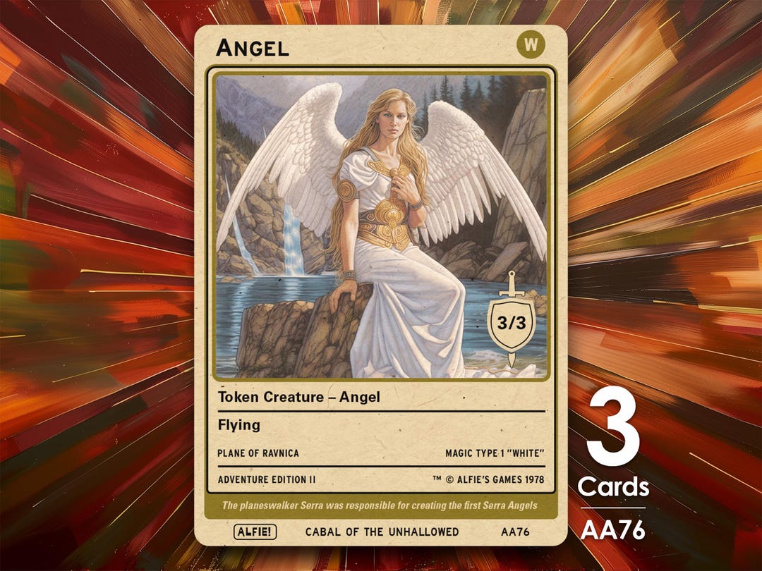 3x Angel 3/3 MTG Token - Alfie's Adventure by Alfie - AA76 - Etsy