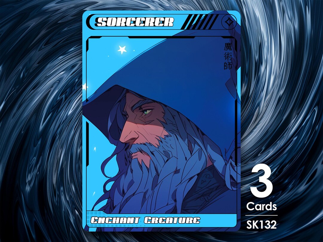 3x Sorcerer Role Token for MTG - Street Clans by Alfie SK132 - Etsy