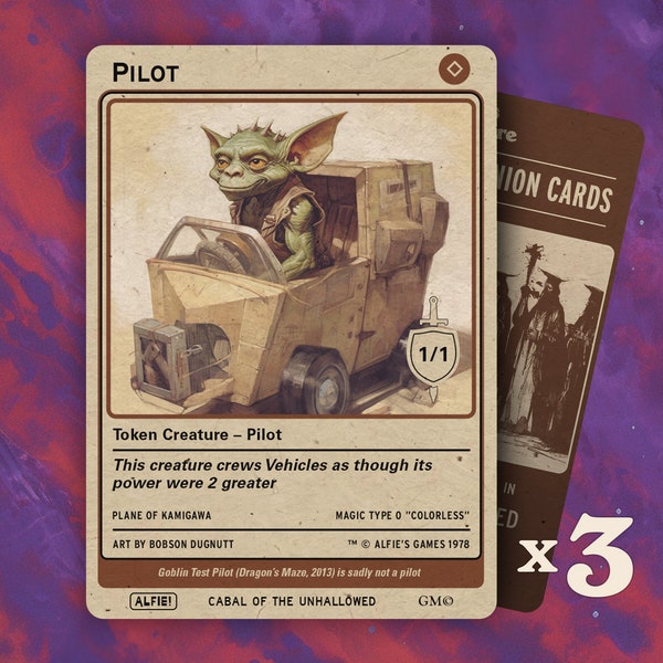 Mtg Pilot Tokens - Etsy