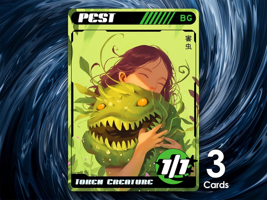 Pest Token X3 for Magic Mtg Street Clans by Alfie SK176 - Etsy