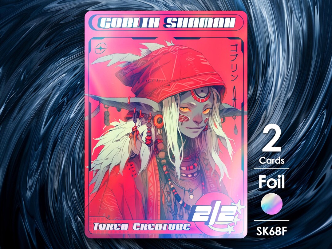 Goblin Shaman Foil Tokens X2 for MTG - Street Clans by Alfie SK68F - Etsy