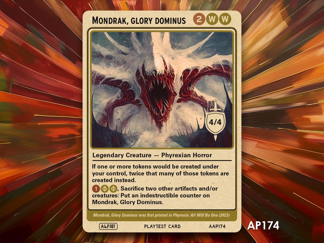 Mondrak Glory Dominus MTG Proxy Alfie's Adventure AP174 - Etsy