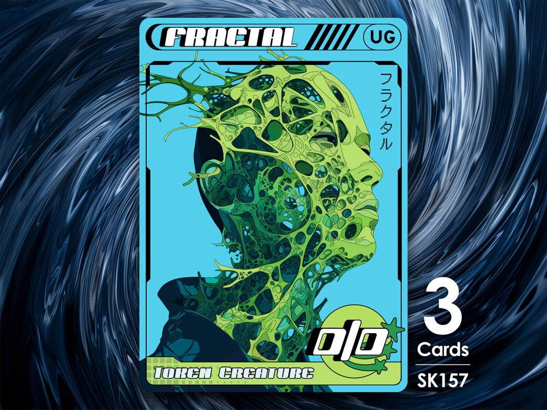 Fractal Token X3 for Mtg Street Clans by Alfie SK157 - Etsy