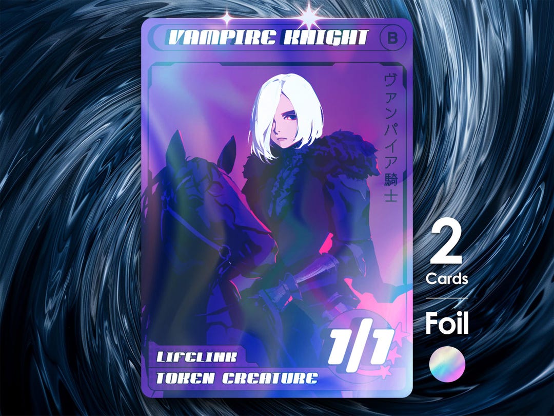 Vampire Knight Foil Tokens X2 for Magic Mtg Street Clans by Alfie ...