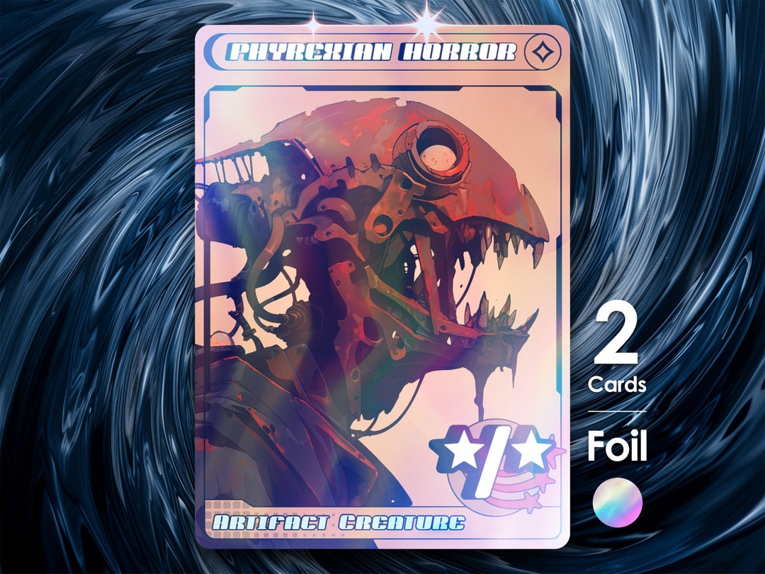 Phyrexian Horror Colorless Foil Token X2 for Magic Mtg Street Clans ...