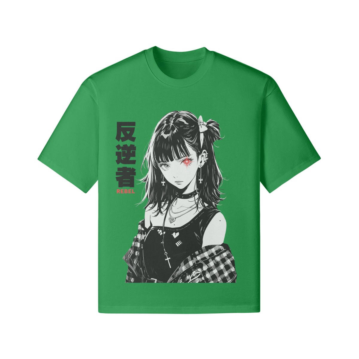 Anime Girl Oversized Tshirt Harajuku Streetwear Goth Shirt Japanese