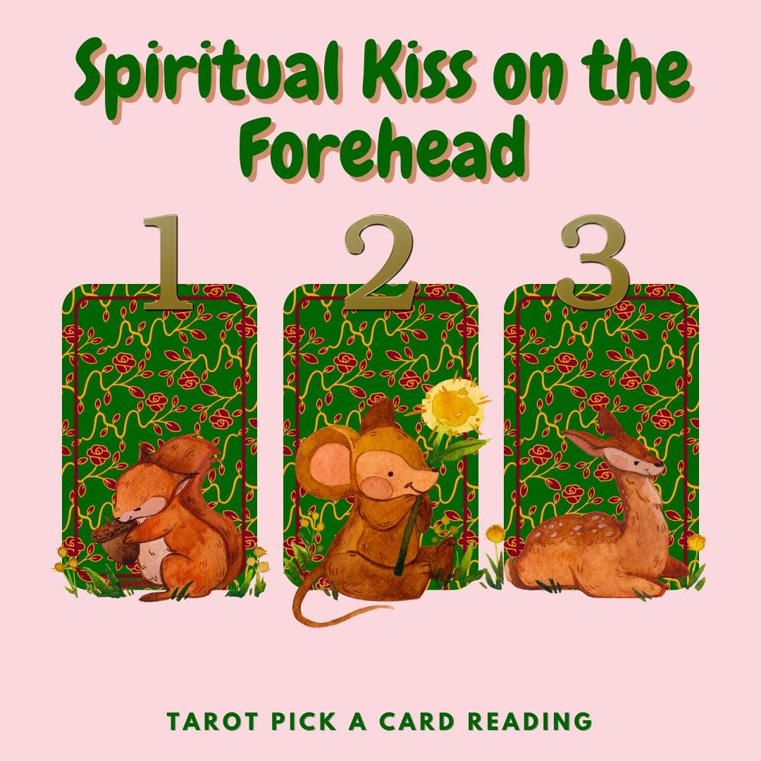 A Spiritual Kiss on the Forehead Same Hour Tarot Pick a Card Reading - Etsy