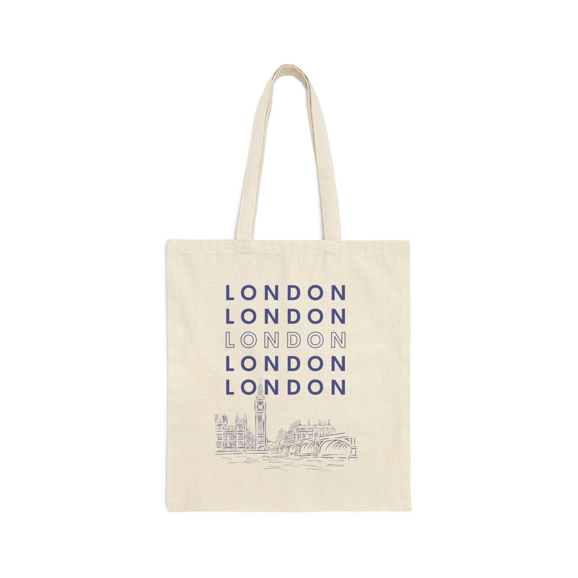 London Cotton Canvas Tote Bag , England , UK , United Kingdom - Etsy
