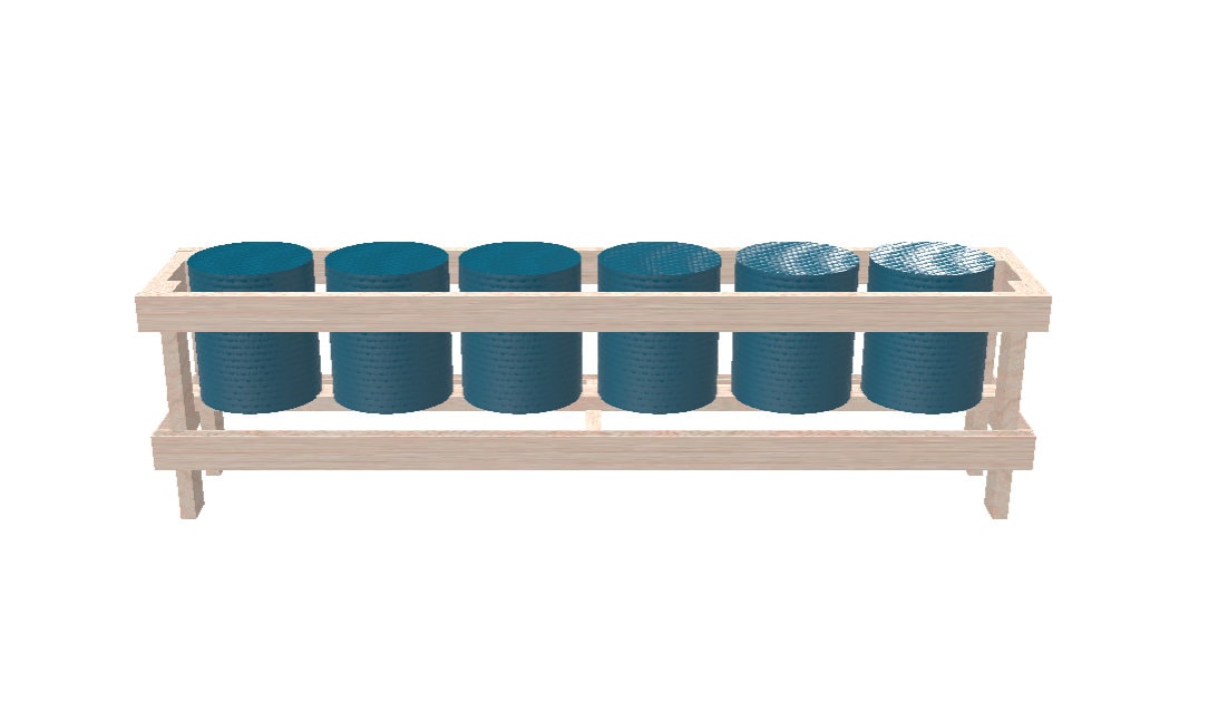 5 Gallon Bucket Planter Rack for 6 Buckets - Etsy