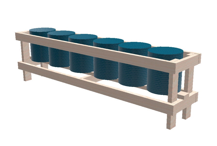 5 Gallon Bucket Planter Rack for 6 Buckets - Etsy