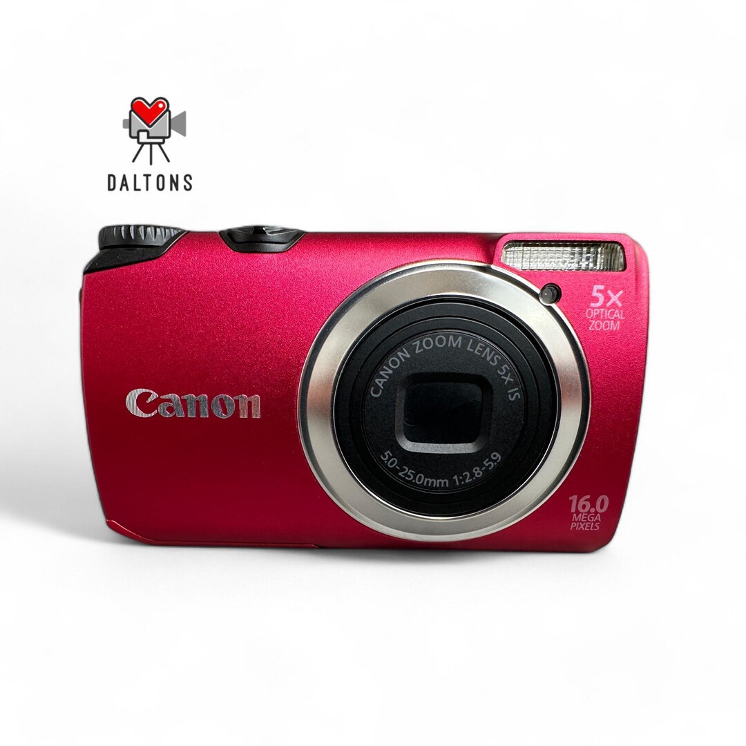 Canon Powershot A3300 Digital Camera 16MP Red Complete Working Y2K ...