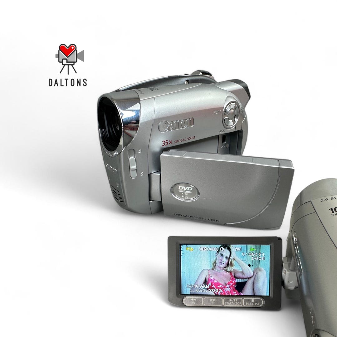 Canon DC220 DVD Camcorder Y2K Video Camera Bundle Y2K Aesthetic Home ...