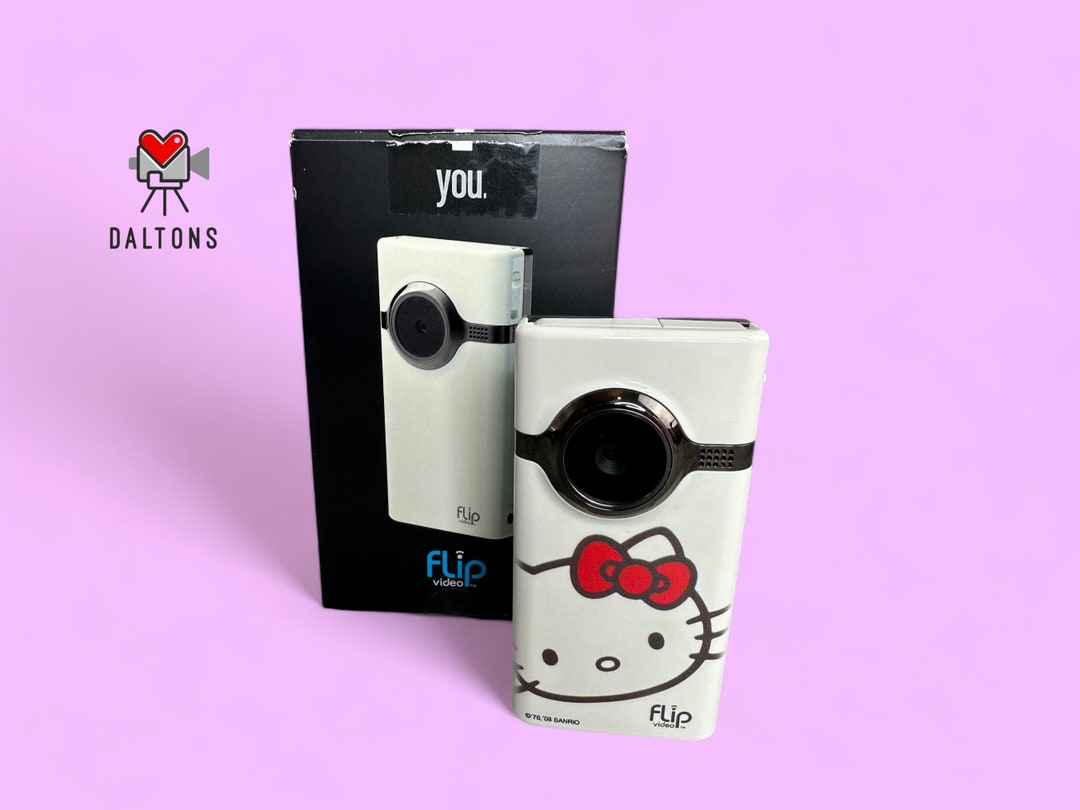 Y2K Hello Kitty Flip Video Camera Mino HD Digital Camcorder RARE Sanrio ...